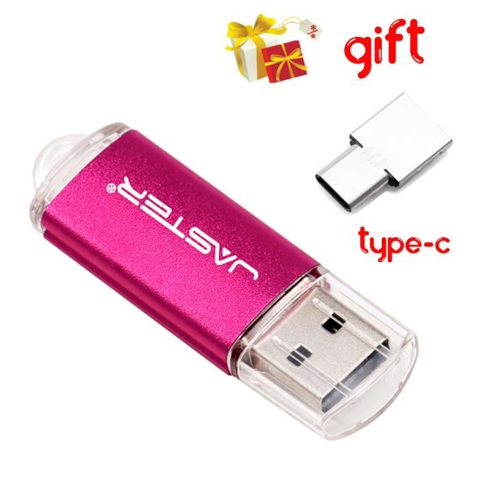 Clé USB - Pink - Mini clé USB TYPE-C - 32 Go - Métal rose - USB 2.0 ...