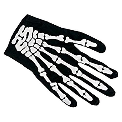 Gants courts pour Halloween - CARNIVAL TOYS - motif squelette ...