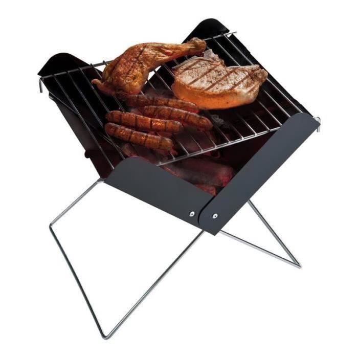 Barbecue en forme de X barbecue pliable barbecue au charbon de bois ...