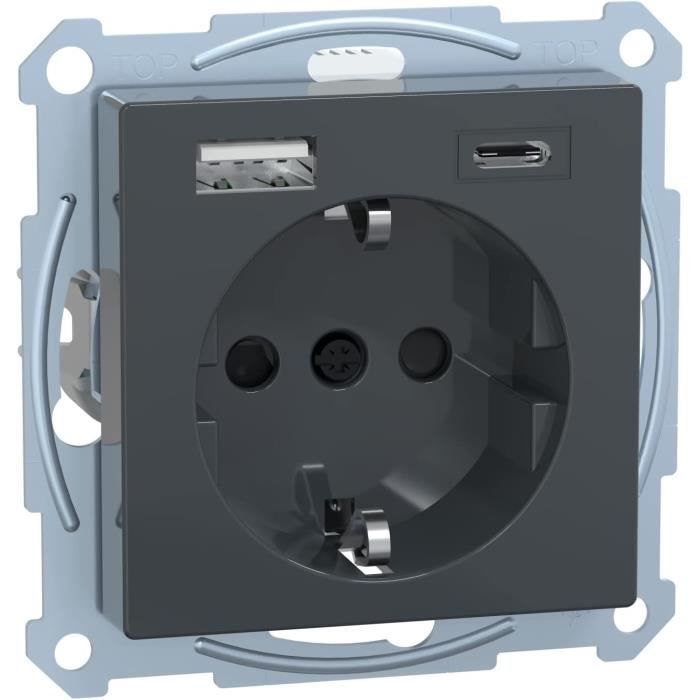Merten Meg2367-0414 Prise De Courant Avec Port Usb Type A+C, System M ...