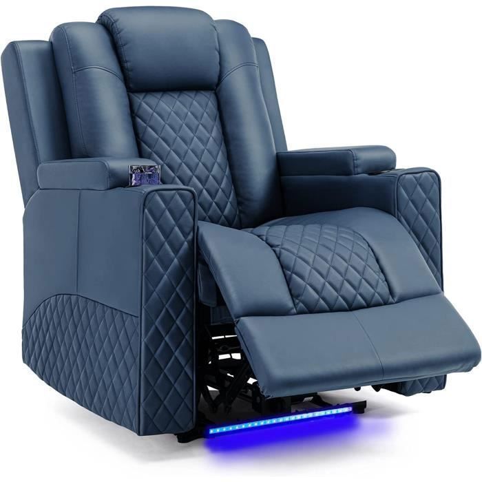 Comhoma Fauteuil De Massage Electrique Eclairage Led Sofa Châssis Home