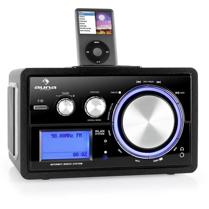 Auna Musio Radio internet lecteur réseau iPod - Cdiscount TV Son Photo