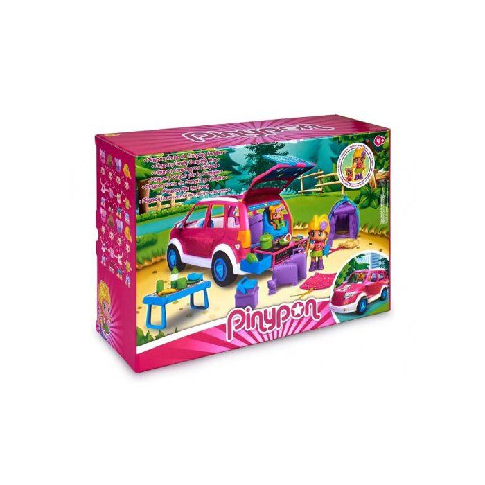 Coffret Pinypon Camping Car Familial + 2 Figurines + Accessoires - Van ...
