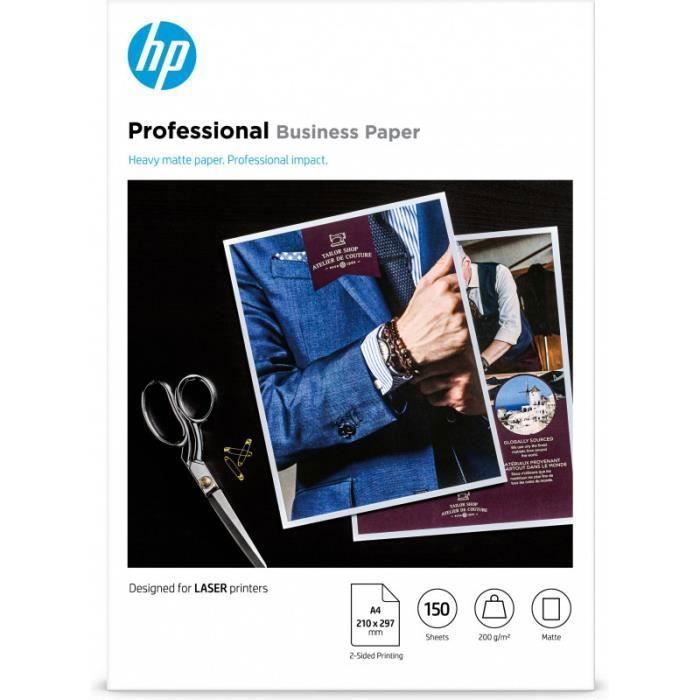 Hp hp prof matte lj a4 200g 150sh fsc paper Cartouche HP 7MV80A. Format ...