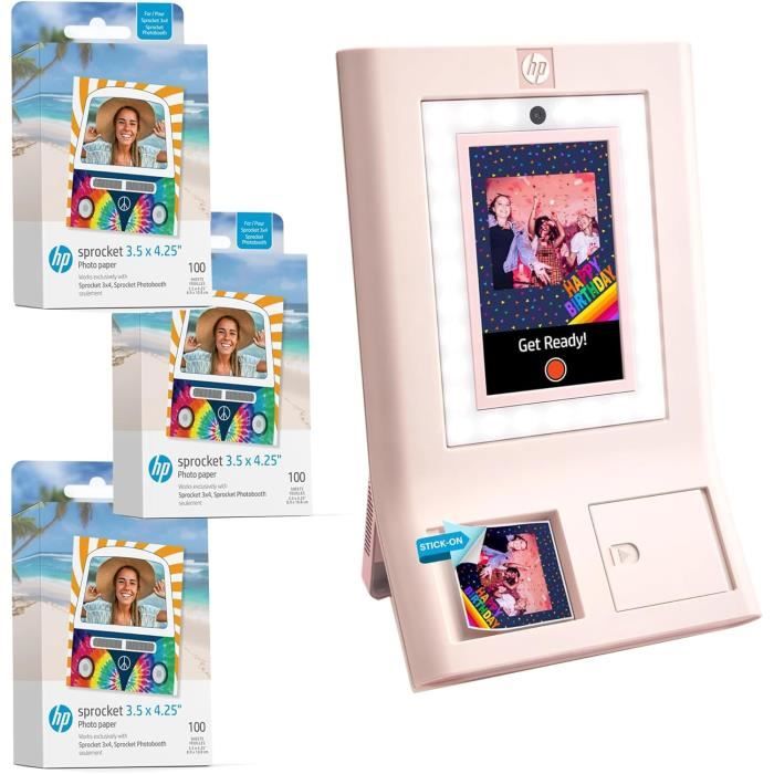 HP Sprocket Photomaton Machine Imprimante Photo Instantanée Couleur ...