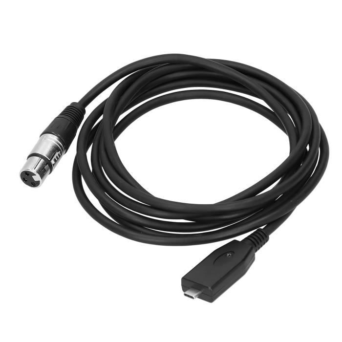 XUY Câble de microphone TYPE-C vers XLR Adaptateur audio Câble de ...