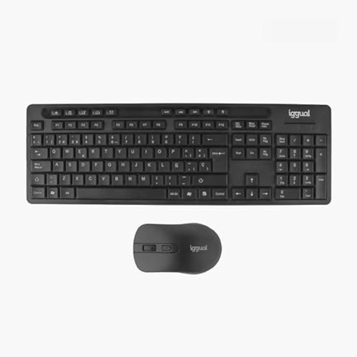 Kit clavier et souris sans fil - IGGUAL - WMK-BUSINESS2 - Noir - USB ...