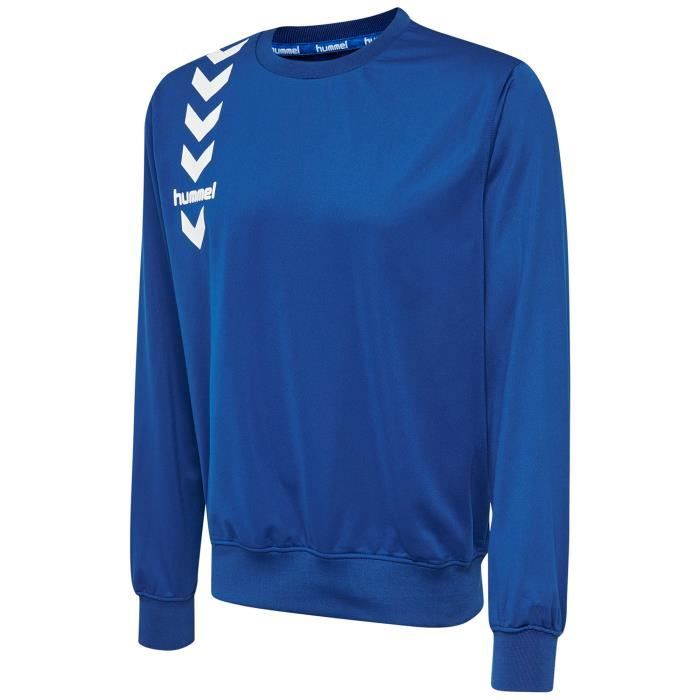 Sweatshirt col rond hummel® bleu - Adulte - Chaud et respirant - 100% ...
