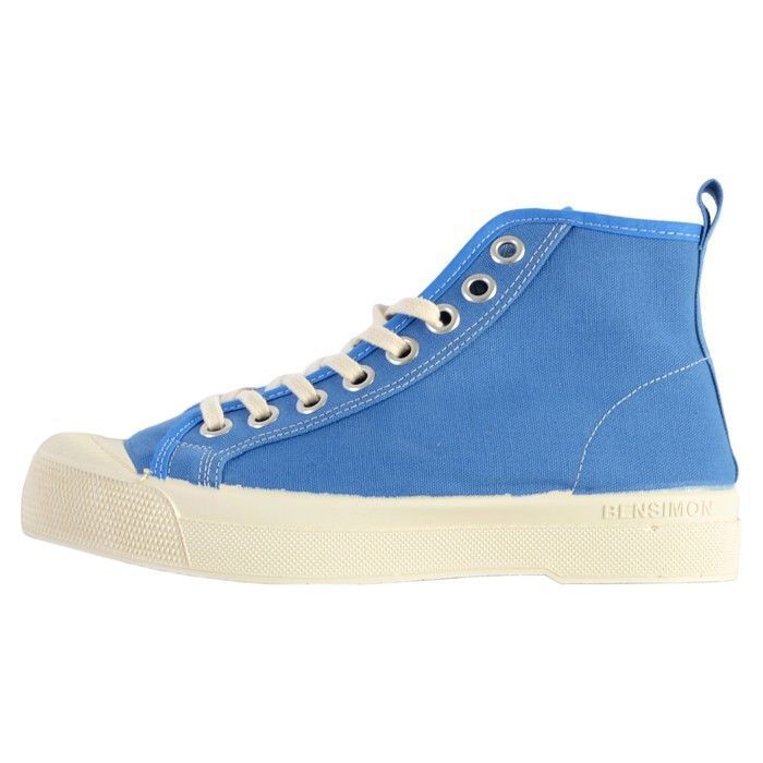 Baskets femme - BENSIMON - Stella B79 - Indigo - Haute - Coton bio ...