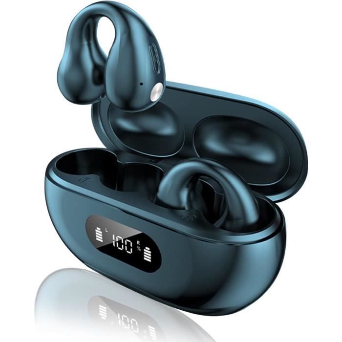 Aoyu Ecouteurs Bluetooth Sans Fil Sport Bluetooth Casque Sans Fil Conduction Osseuse Clip D