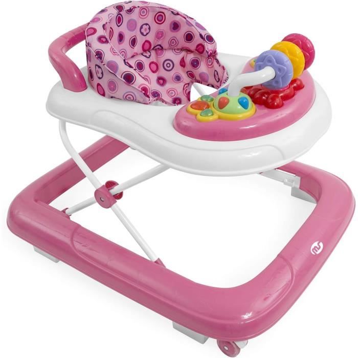 Innovations MS Déambulateur pour bébé Basic Rose 435 – Base anti ...
