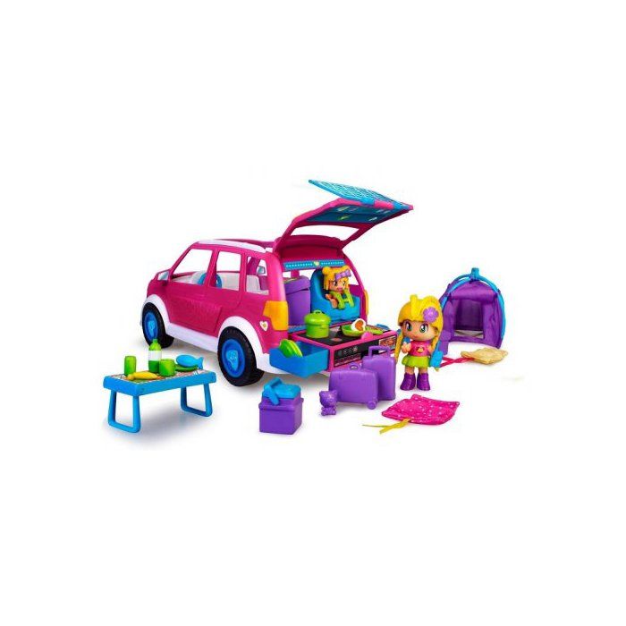 Coffret Pinypon Camping Car Familial + 2 Figurines + Accessoires - Van ...