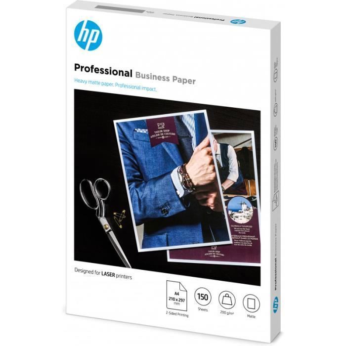 Hp hp prof matte lj a4 200g 150sh fsc paper Cartouche HP 7MV80A. Format ...