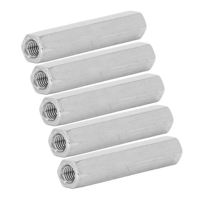 Cikonielf Écrou d'accouplement hexagonal Lot de 5 écrous D'accouplement Hexagonaux, M8 X 1,25 75 ...