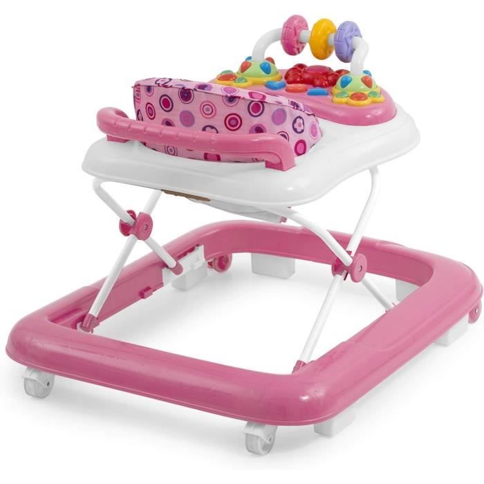 Innovations MS Déambulateur pour bébé Basic Rose 435 – Base anti ...