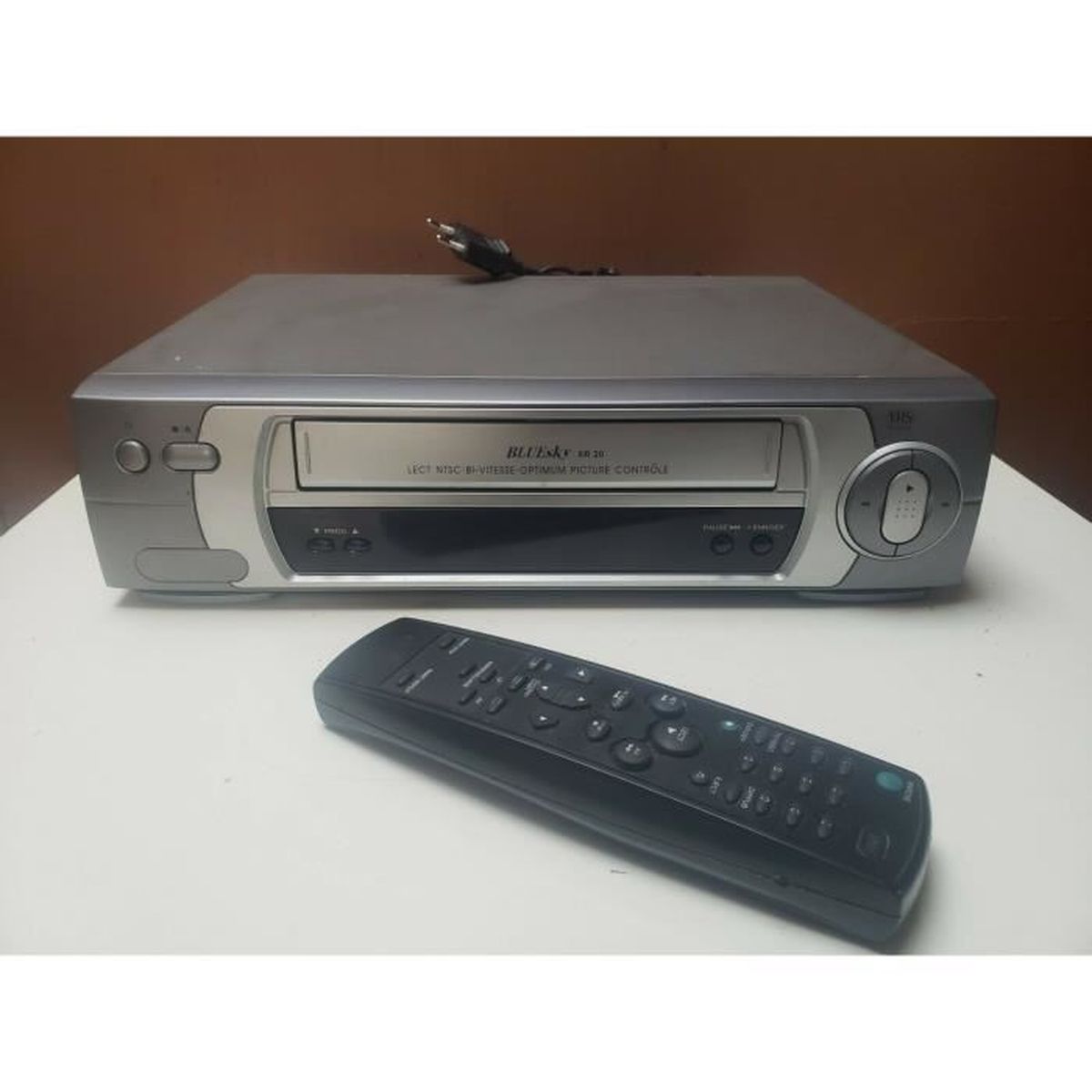 MAGNETOSCOPE BLUESKY XR 20 LECTEUR ENREGISTREUR K7 CASSETTE VIDEO VHS VCR + TEL - Cdiscount TV ...