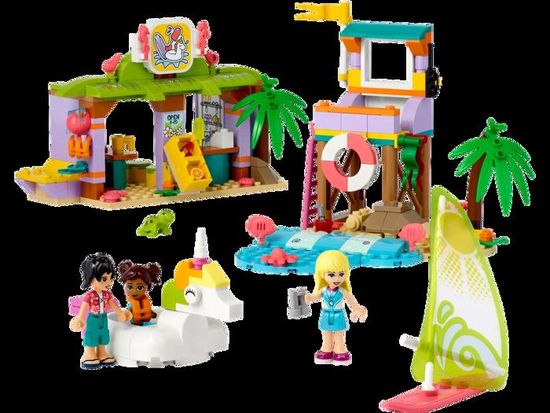 LEGO Friends 41710 Animation et surf à la plage Idée Cadeau,Maquette ...