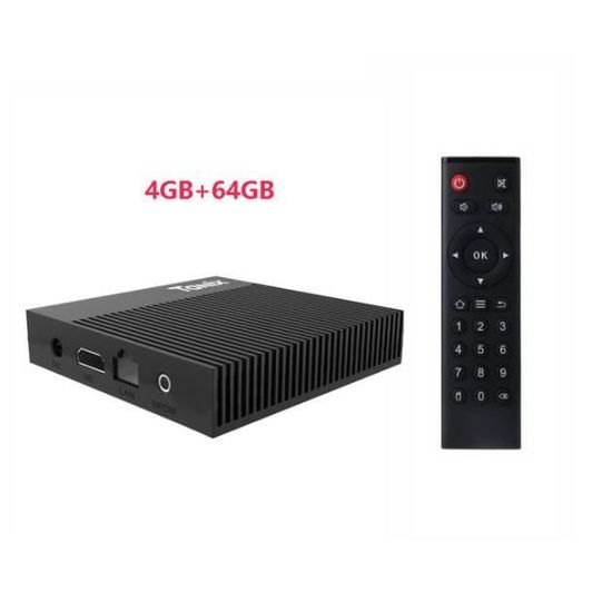 Ue Plug - 4G 64G - boîtier Smart TV et Wifi'origine, Android 11.0, Amlogic S905X4, RAM 4 go, ROM ...