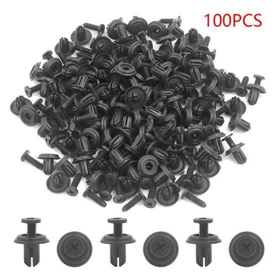 Boulon - Écrou,Panneau de porte avec Rivets en plastique, fixation de ...