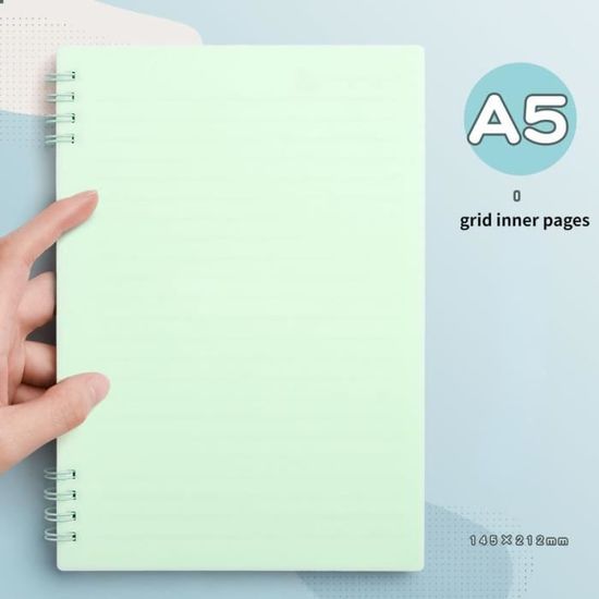 Grille A5 - Couleur E Grille A5 - Carnet de notes à bobine Morandi, 6 ...