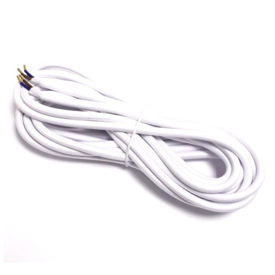 CableMarkt - Câble électrique avec gaine intérieure en PVC et gaine extérieure en tissu ...