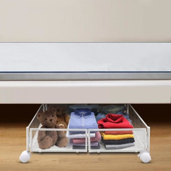 KEDIA. Tiroir Sous Lit, Bac Rangement Sous Lit Roulette, 60*40*17cm ...