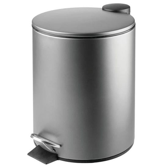 Petite poubelle ronde – poubelle cuisine 5L en métal à pédale ...