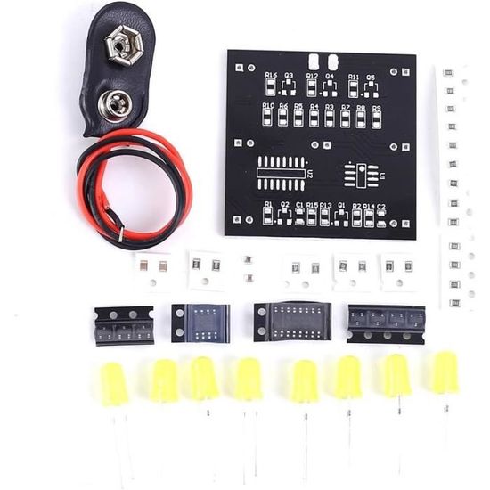 Kit De Bricolage Circuit D'Expérience De Lumière Led De Dés De Contrôle ...