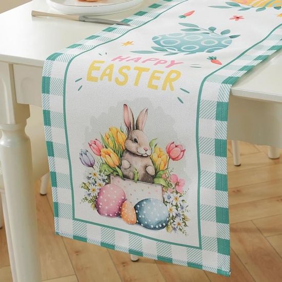 Chemin De Table Œufs De Lapin De Pâques, Ruban De Table 30X180Cm Pour ...