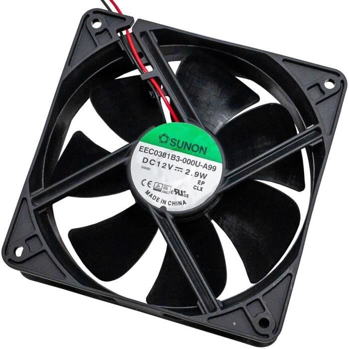 Fan Ventilateur 12V DC 2,9W 120x120x38mm 157,9m³-h 2100U-Min 157,9m³-h ...