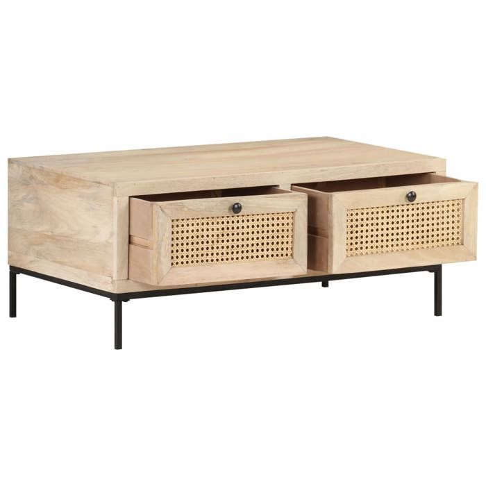 "Bon plan" Table basse/table d'appoint - JILI HOT - 90x50x37cm - Bois ...