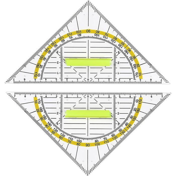 Triangles Géométriques de 16 cm, paquet de 2, pour Les étudiants ...