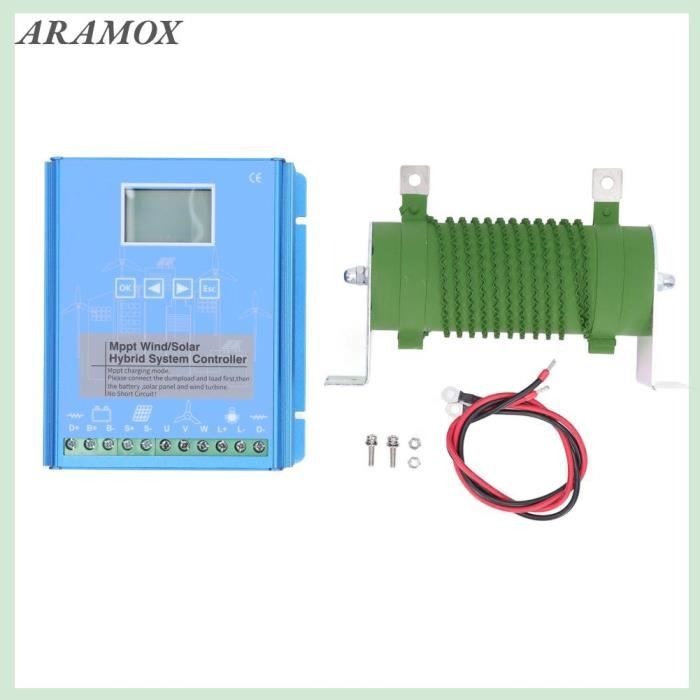 ARAMOX Contrôleur solaire à vent hybride MPPT Hybrid Wind Solar Contrôleur, éolien Générateur D ...