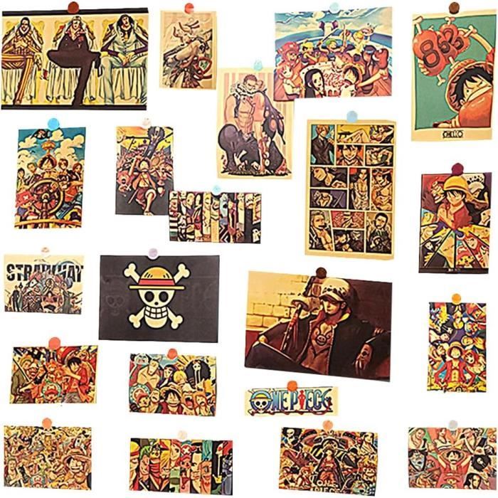 Lot De 21 Posters One-Piece Wanted, Anime Poster, Affiche One-Piece ...