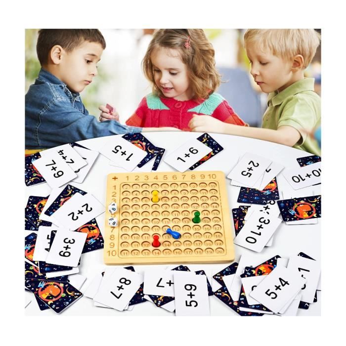 Tableau d'Addition en Bois, Addition Board Game, Jouets Éducatifs en ...