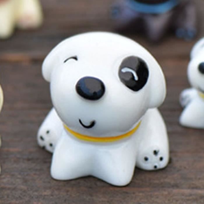Statue deco,Figurines miniatures pour chien en résine,accessoires de ...