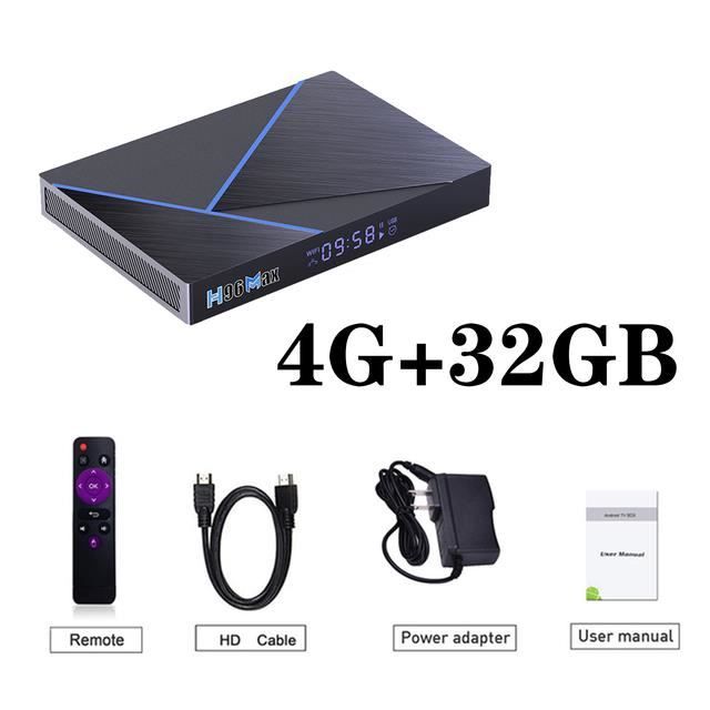 4G+32GB Android 12 H96 Max V56 Boîte De TÉLÉVISION Intelligente 8K 24G 5G WIFI 8G 64GB Rockchip ...