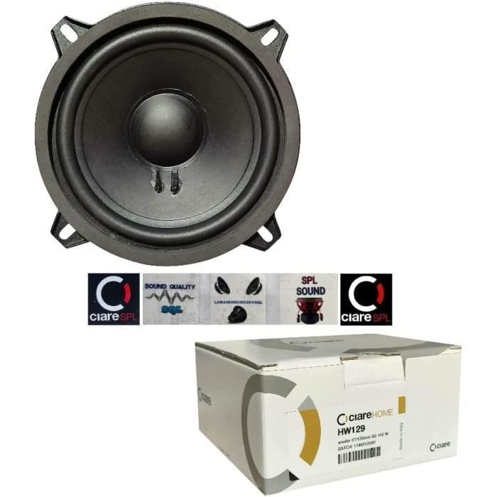 1 CIARE HW129 HW 129 haut-parleur woofer 13 cm 5" 50 watt rms et 150 watt max suspension en ...