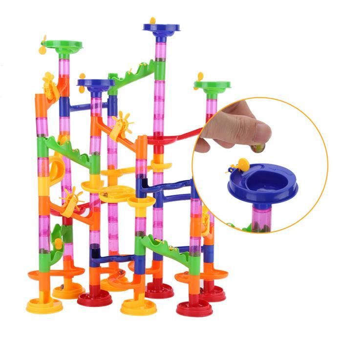 JIN-DIY Construction Marble Race Run Maze Balls Track Building Blocks ...