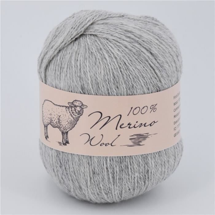 Fil de laine 100 pour tricot à la main laine mérinos moyen fin doux ...