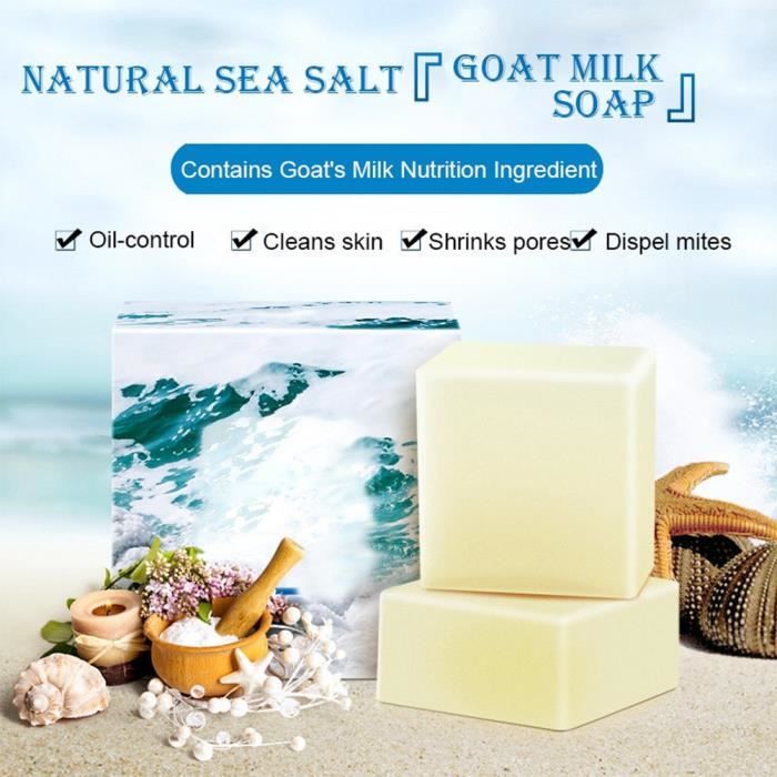 FAS savon hydratant pour le visage Savon blanchissant au sel de mer ...