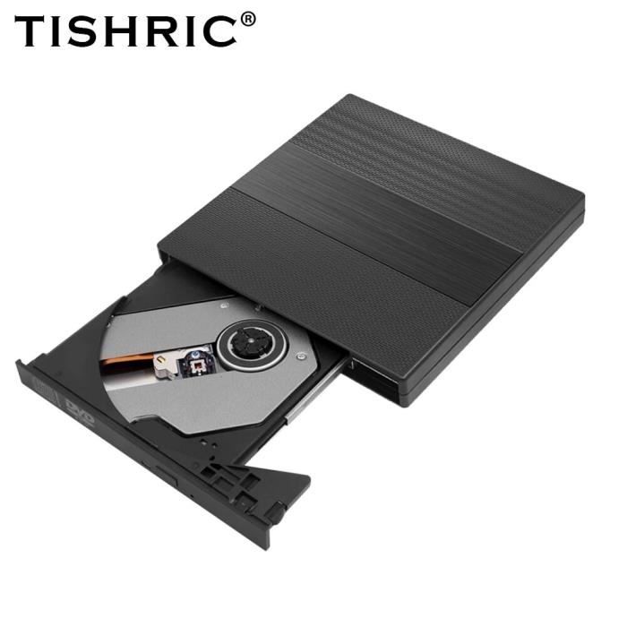 Lecteur CD DVD externe USB mince,lecteur optique haute vitesse pour PC ...