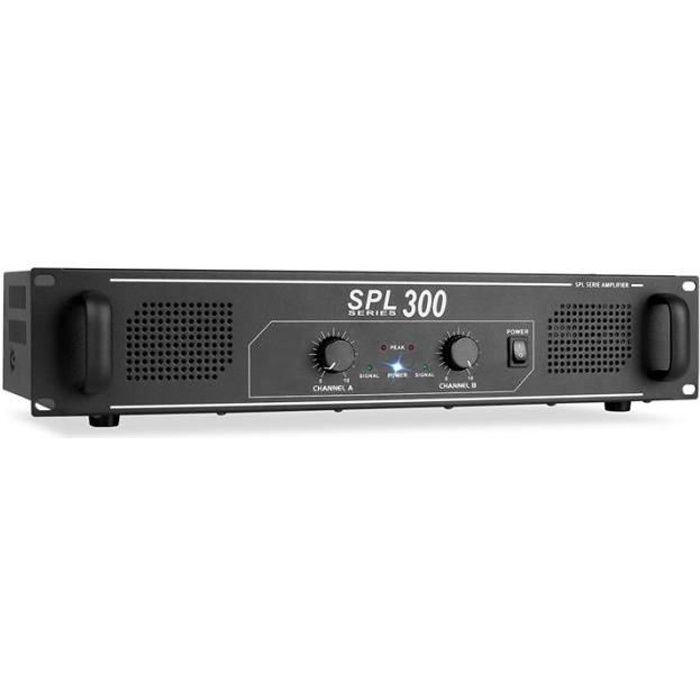 SkyTec 2 x 150 Watts DJ PA Amplificateur SPL300, Puissance Max 300 Watts, Utilisation Mobile ...
