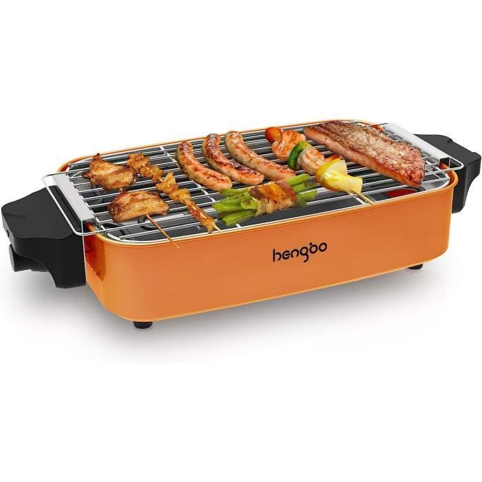 HengBo Barbecue Électrique Sans Fumée, Grill Electrique de Table avec ...