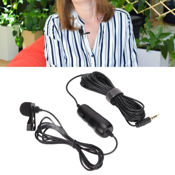 Tbest Microphone Cravate Professionnel avec Adaptateur 6.5mm pour ...