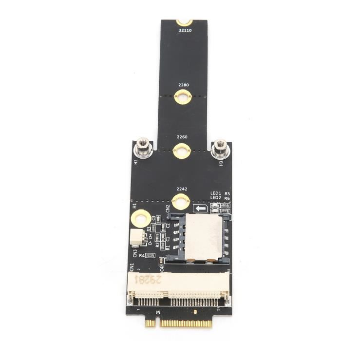 TMISHION Carte adaptateur Mini PCI‑E vers NGFF (M.2) Key M Carte Adaptateur Convertisseur de ...