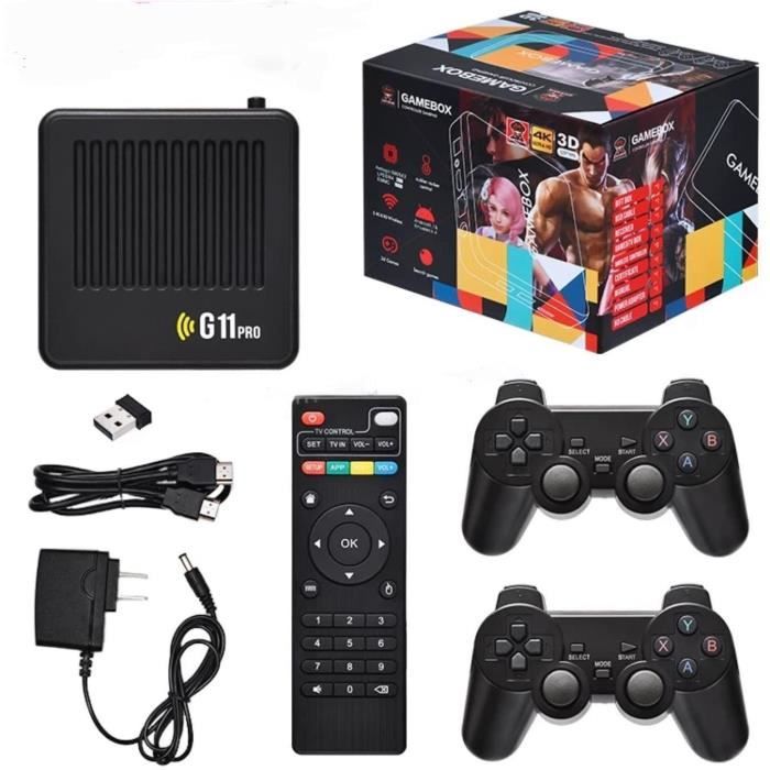 Console de jeu d'arcade rétro G11 Pro HD - Marque - Double système 2,4 G sans fil - 64 Go + 30 ...