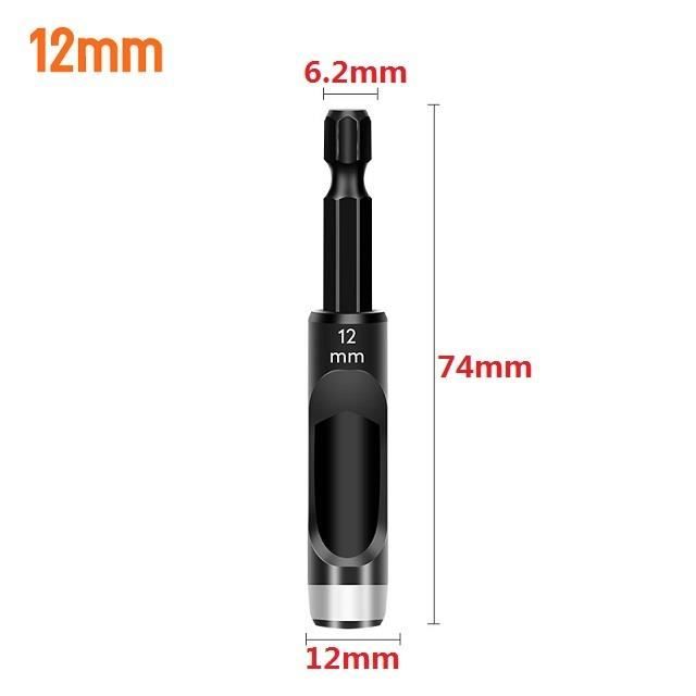 POINCON,12mm--Adaptateur De Tige De Perceuse Hexagonale, Machine ...