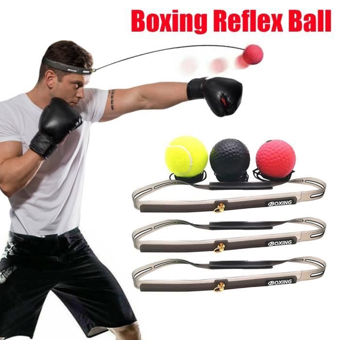 Hard ball Red - Ballon de boxe réflexe, balles en caoutchouc pour l ...