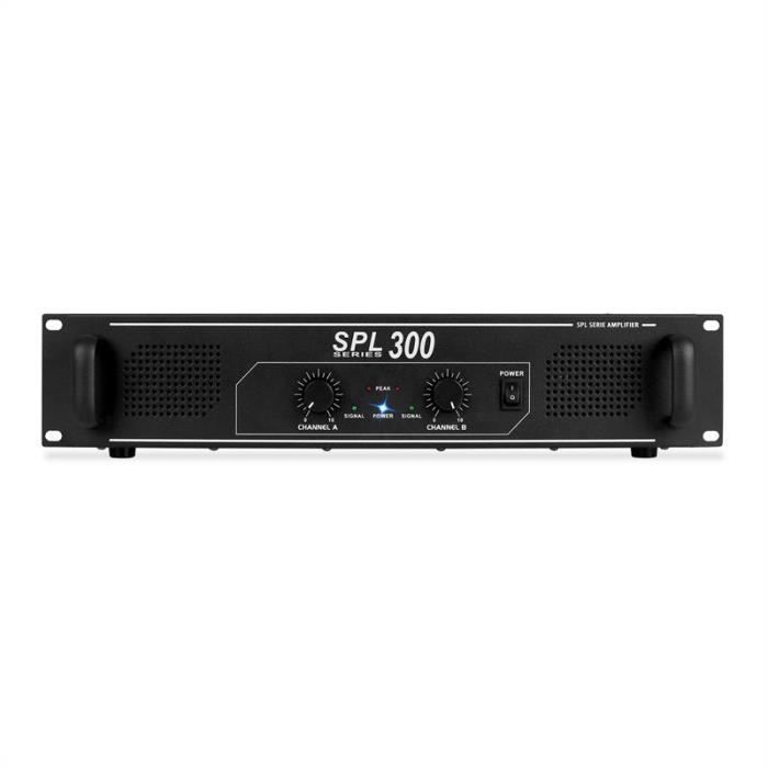 SkyTec 2 x 150 Watts DJ PA Amplificateur SPL300, Puissance Max 300 Watts, Utilisation Mobile ...